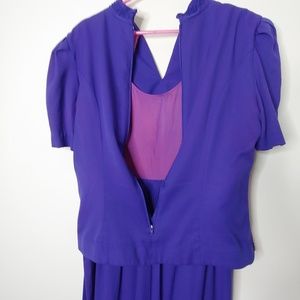 karin stevens | Dresses | Karin Stevens Mock 2piece Blue Dress | Poshmark